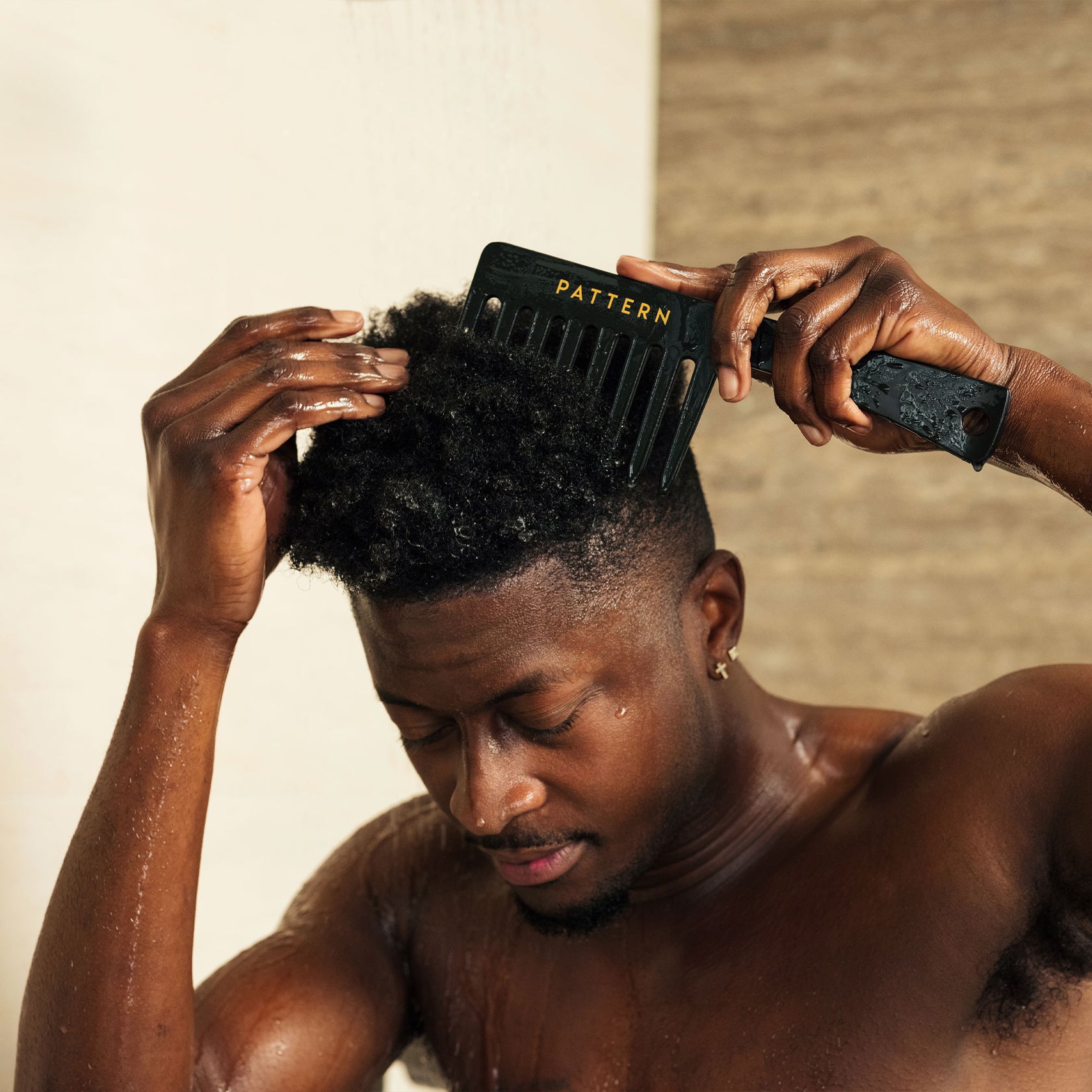 Wide Tooth Comb For Curly Hair - Big Shower Comb | PATTERN – Pattern Beauty