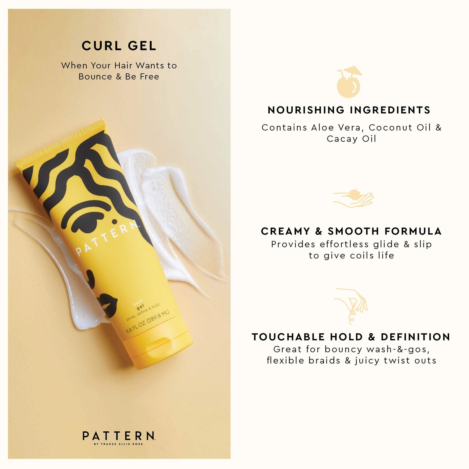 Curl Gel: Curly Hair Gel For Styling & Defining – Pattern Beauty