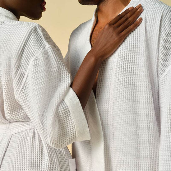 Designer Robe: White Waffle Robe | PATTERN x SERGIO HUDSON – Pattern Beauty
